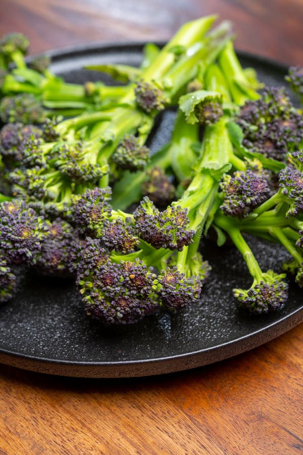 Dark Green Stems of Bimi Asparagus Broccoli Vegetables Stock Image ...