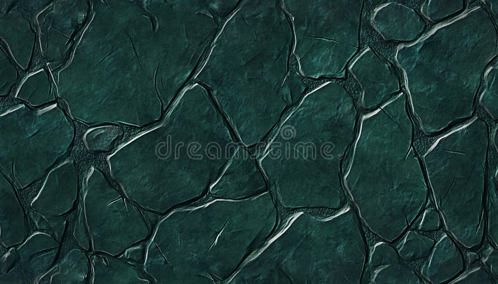 Dark Green Stone Wall Texture Seamless Pattern High Quality Image Stock ...