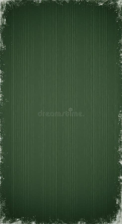 Dark Green Surface with Subtle Vertical Lines, Aged and Worn Frame ...