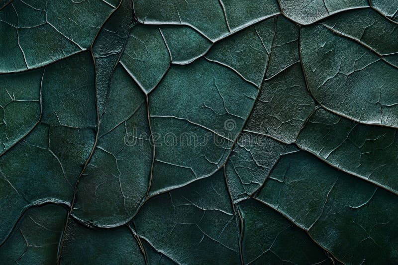 A Dark Green Textured Surface with Intricate, Vein-like Patterns ...