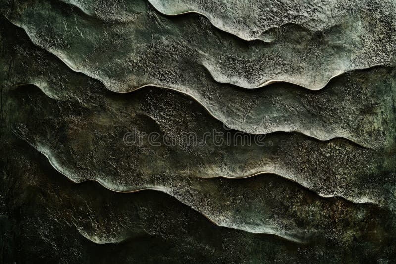 A Dark Green Textured Surface with a Soft, Matte Finish, Complemented ...