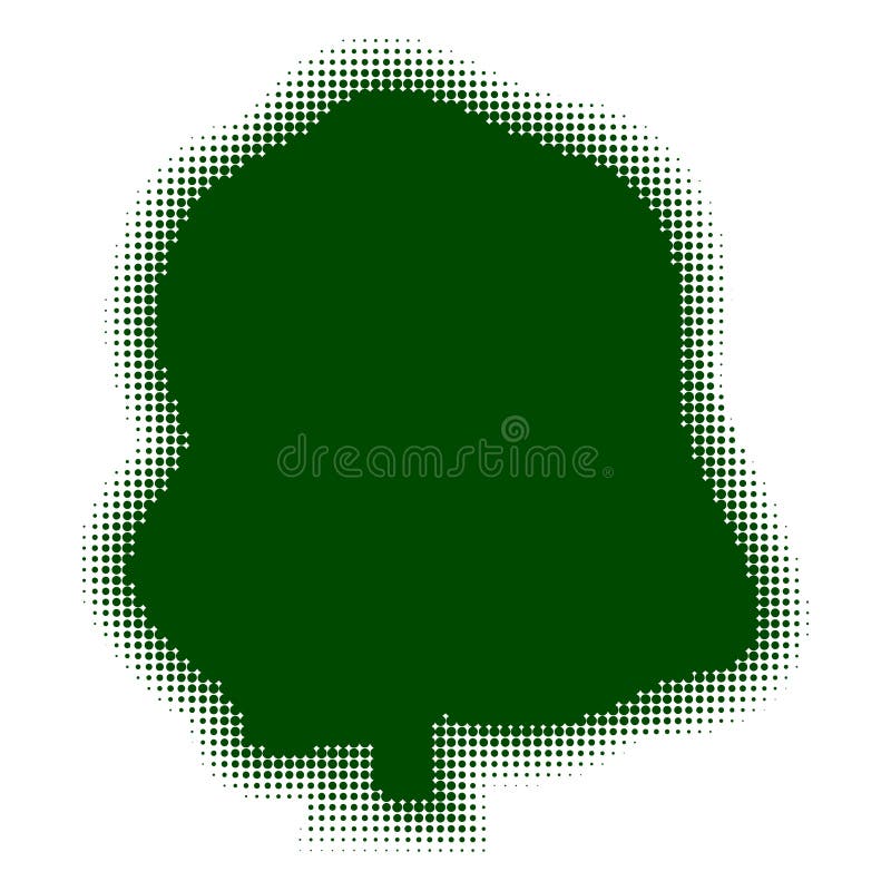 Dark green tree consisting stock vector. Illustration of talk - 125930588