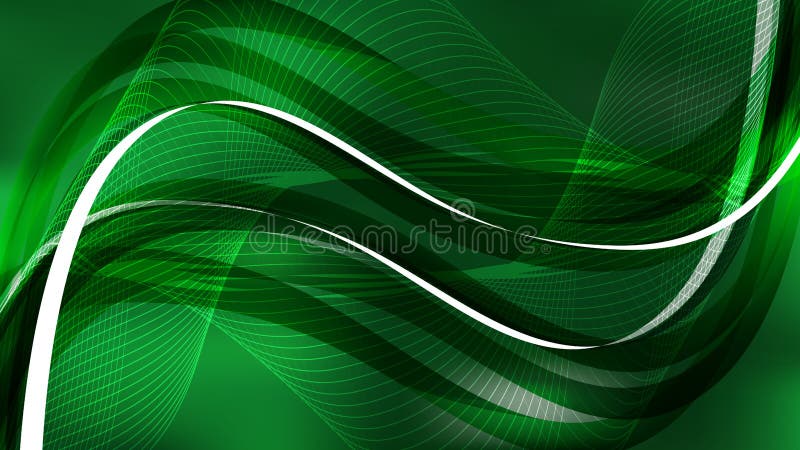 Dark Green Wave Lines Background Design Template Stock Vector ...