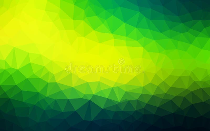 Dark Green, Yellow Vector Abstract Polygonal Pattern. Stock Vector - Illustration of green, slab ...