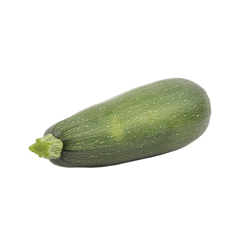Dark Green Zucchini, Isolated on White Stock Image - Image of crop ...
