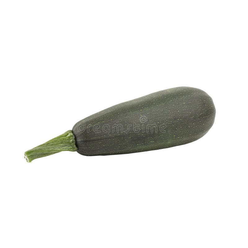 Dark Green Zucchini, Isolated on White Stock Photo - Image of crop ...
