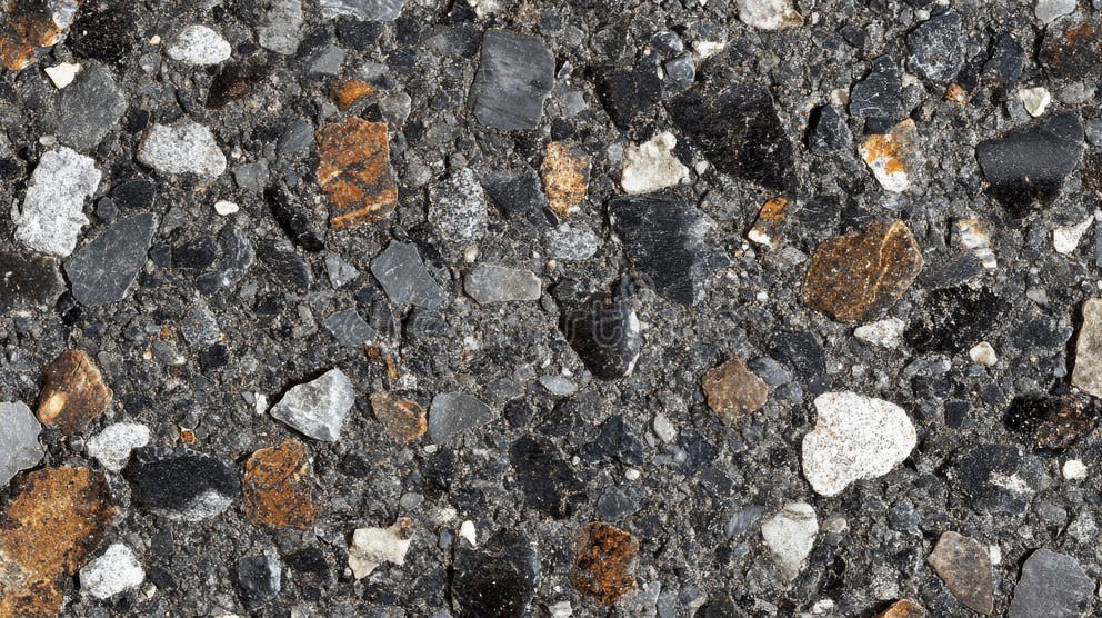 Dark Grey Aggregate Stone Texture Background Stock Illustration ...