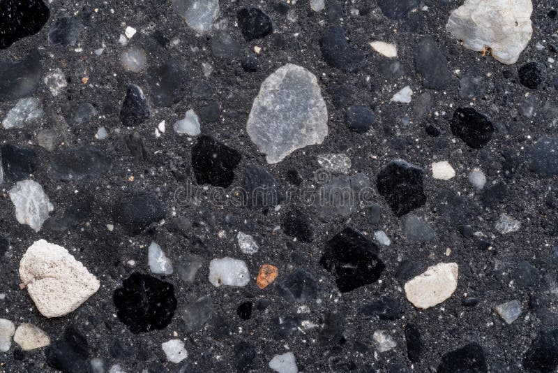 Dark Grey Aggregate Surface Texture. Stock Illustration - Illustration ...