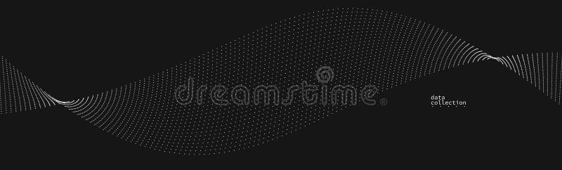 Dark Grey Airy Particles Flow Vector Design, Abstract Background with ...