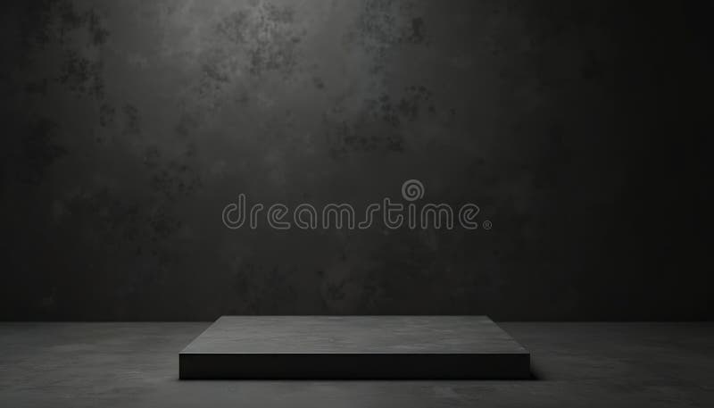 Dark Grey Background Elevated Platform Ideal for Product Display ...