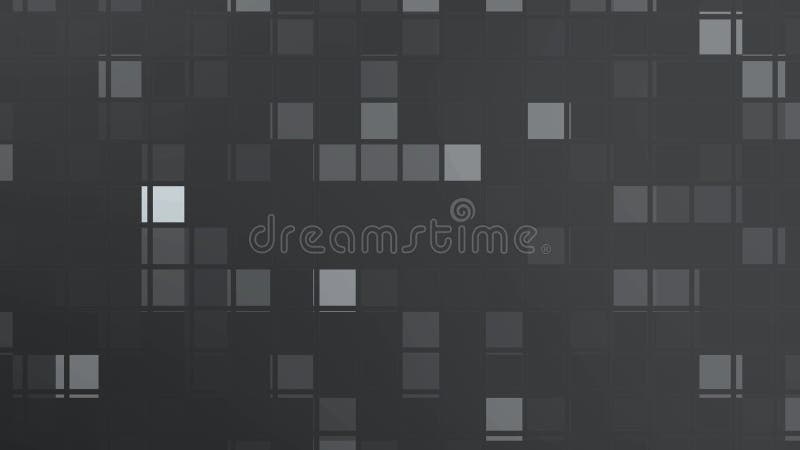 Dark Grey Grid Pattern Background Loop. Stock Video - Video of visual ...