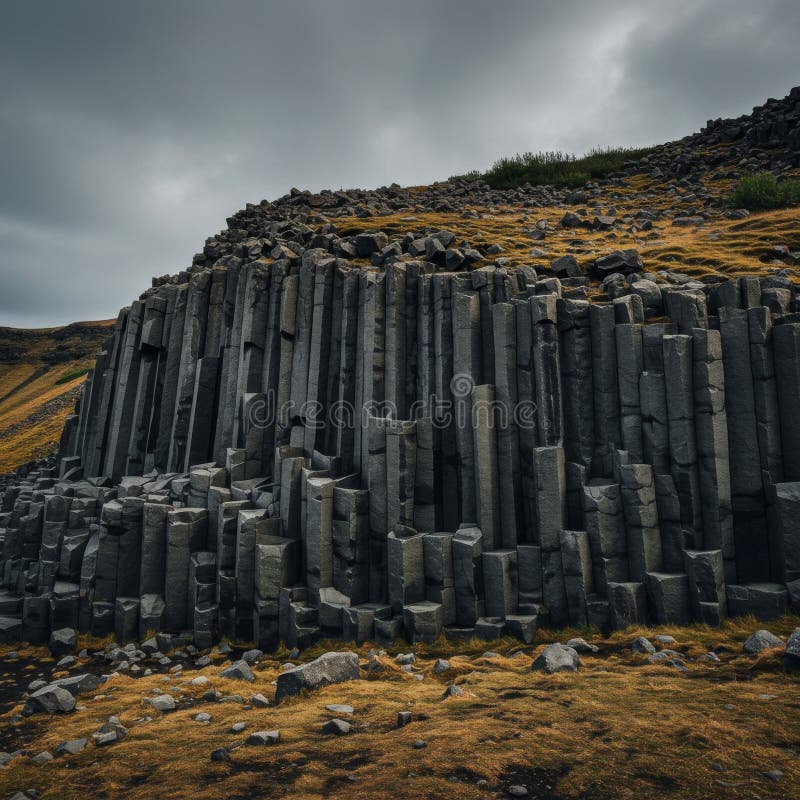Imposing Hexagonal Basalt Columns Stock Illustrations – 13 Imposing ...