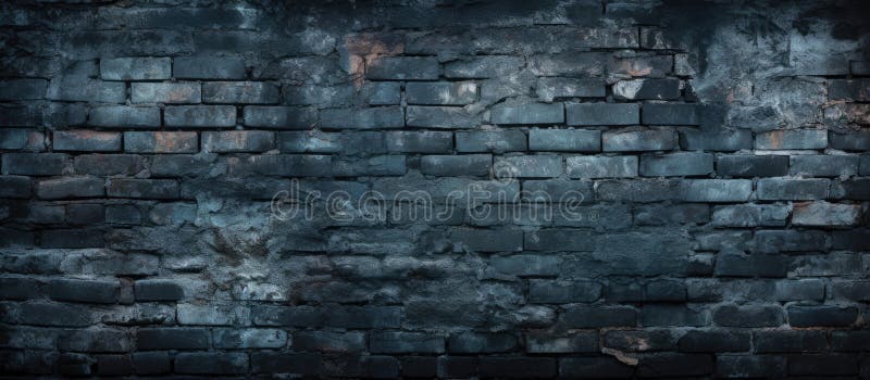 Dark Grey Brick Wall with Intricate Pattern, Made of Composite Material ...