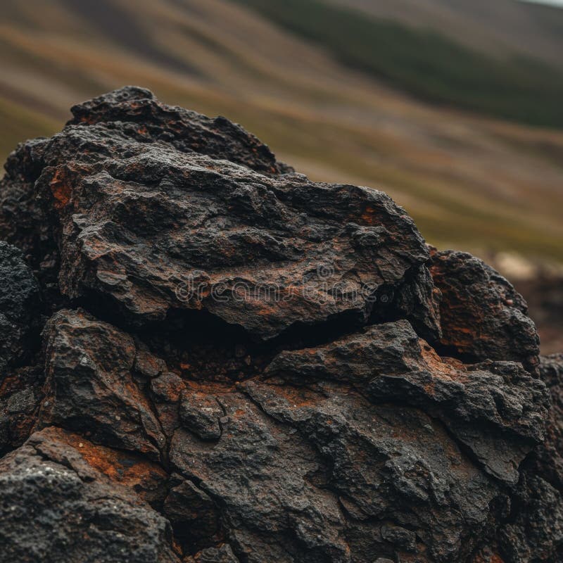 Dark Grey and Brown Rock Texture Close Up Stock Illustration ...