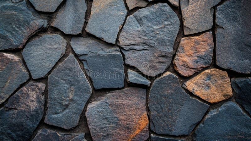 Dark Grey and Brown Stone Wall Texture Stock Illustration ...