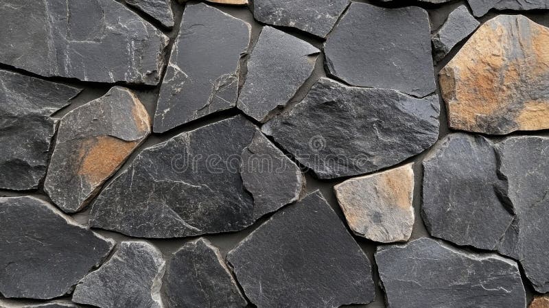 Dark Grey and Brown Stone Wall Texture Stock Illustration ...