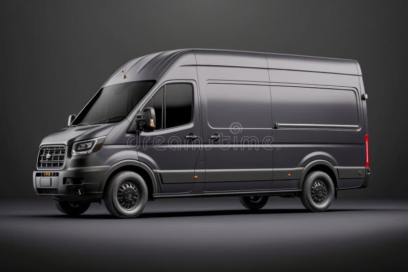 Delivery Van Dark Blue Stock Illustrations – 166 Delivery Van Dark Blue ...