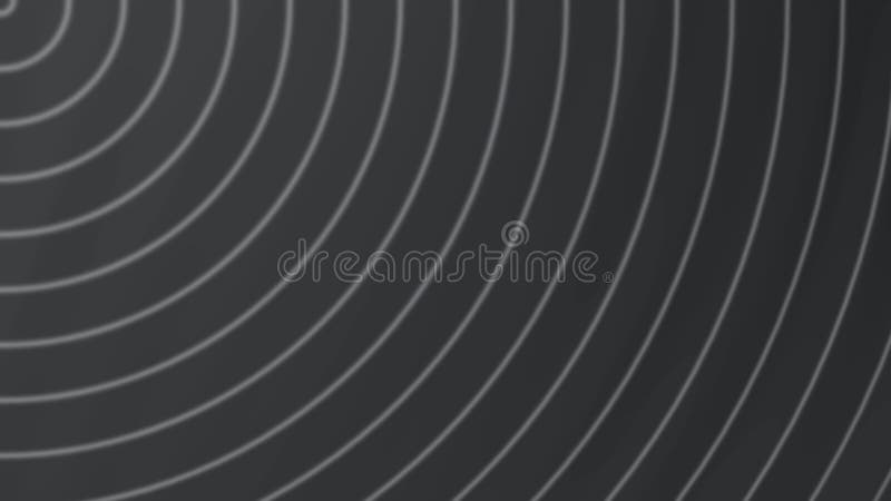 Dark Grey Circular Line Pattern Background Loop. Stock Video - Video of ...