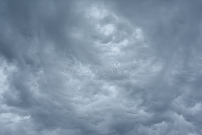 Dark Grey Clouds in the Sky before a Thunderstorm. Dramatic Backdrop or ...