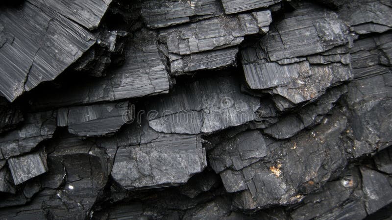 Dark Grey Coal Rock Texture Background Stock Illustration ...