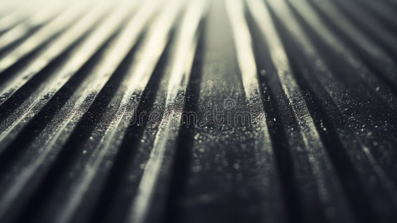 Dark Grey Corrugated Metal Texture with Parallel Lines Stock ...