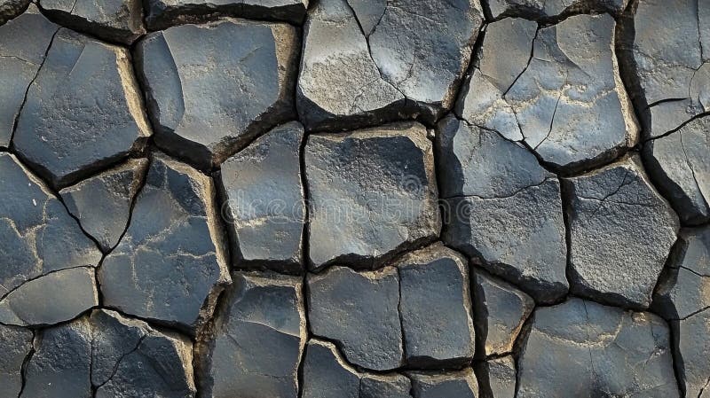 Dark Grey Cracked Rock Surface Texture Detail Stock Illustration ...