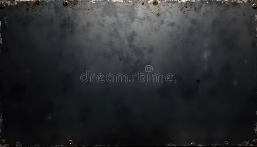 Dark Grey Distressed Metal Plate with Gradient Effect. Stylish and ...