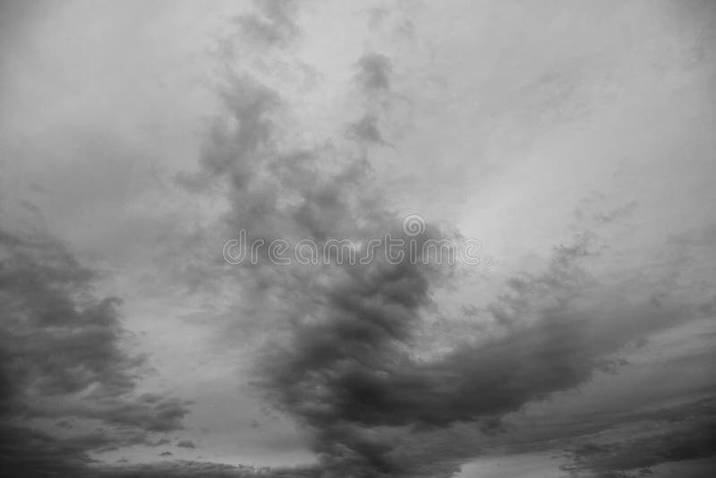 A Grey, Dramatic and Realistic Cloudy Sky. Stock Image - Image of grey ...