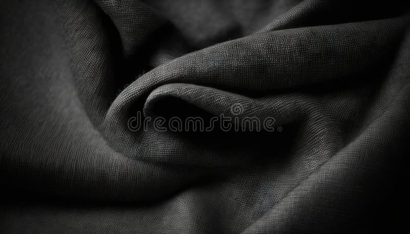 Dark Grey Fabric Cloth Texture for Background, Crumpled Cotton ...