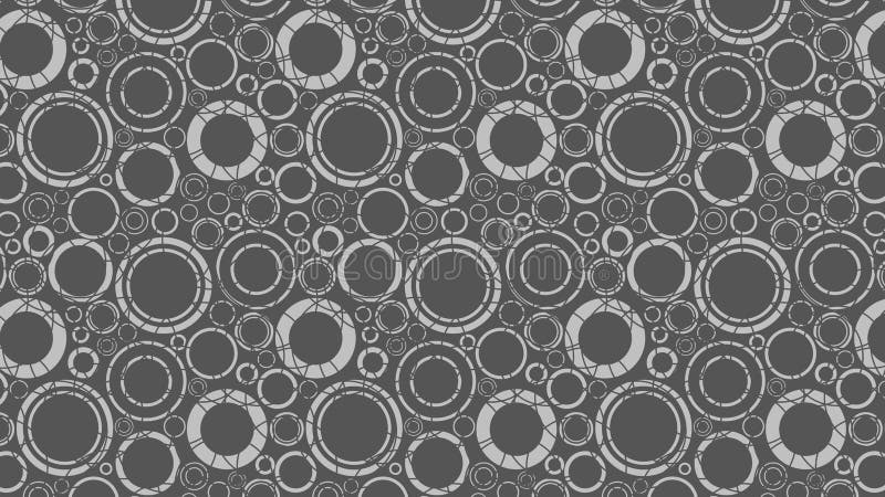 Dark Grey Geometric Circle Pattern Background Stock Illustration ...