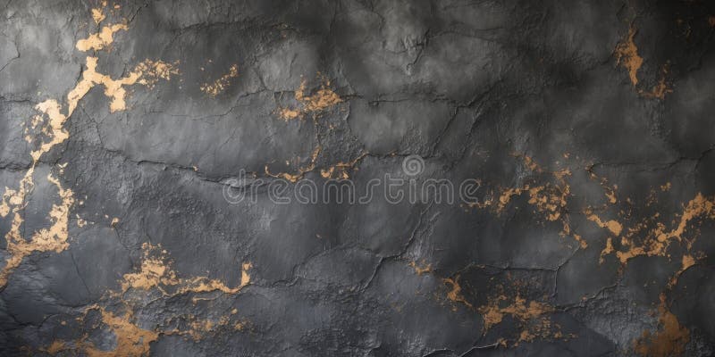 Dark Grey and Gold Textured Wall Exuding Timeless Grit Stock Photo ...