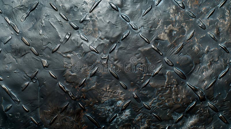 Dark Grey Hammered Iron Plate Texture Background Stock Illustration ...