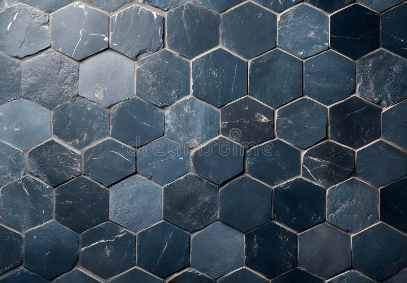 Dark Grey Hexagon Tile Floor Background Texture Stock Illustration - Illustration of patterned ...