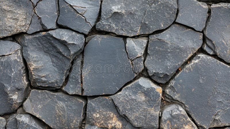 Dark Grey Irregular Stone Wall Texture Stock Illustration ...