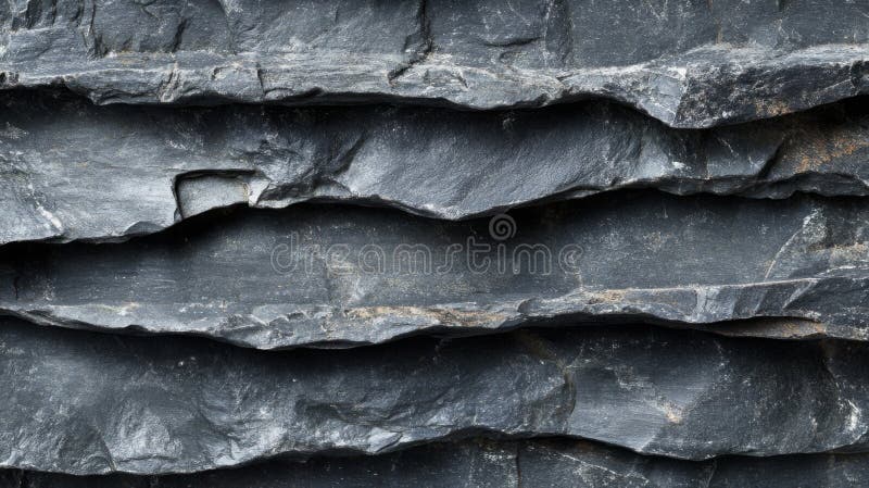 Dark Grey Layered Rock Formation Texture Stock Illustration ...