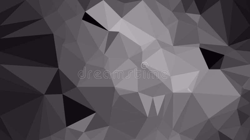 Dark Grey Low Poly Background Design Stock Vector - Illustration of ...