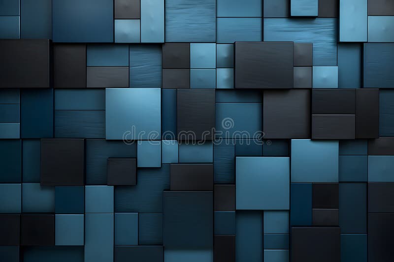Dark Grey Metallic Wall with Light Sky-Blue Abstract Art. Generative AI ...