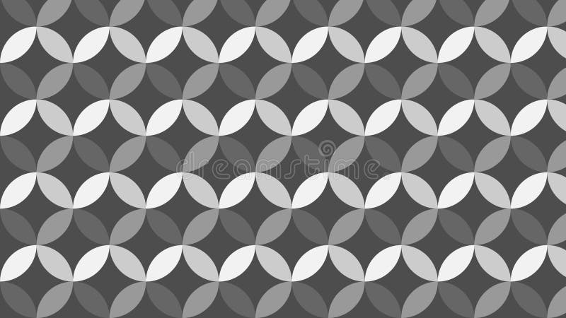 Dark Grey Overlapping Circles Pattern Background Vector Art Stock ...