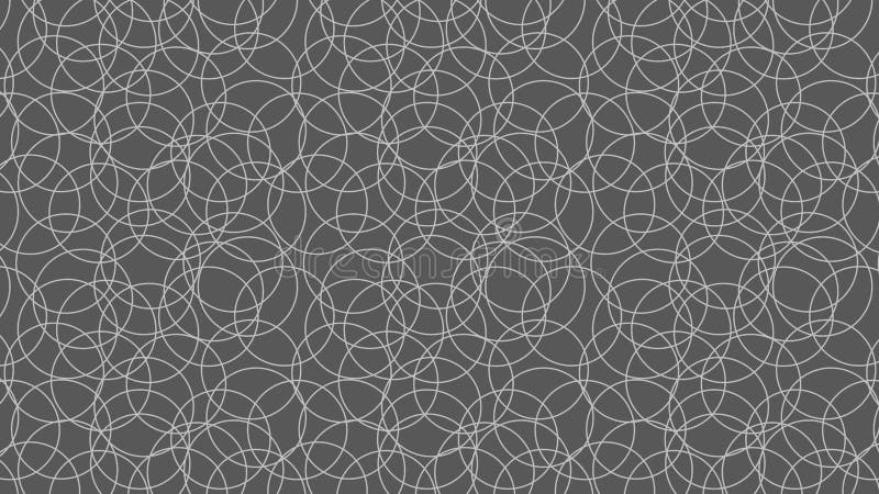 Grey Overlapping Concentric Circles Pattern Vector Image Stock Vector ...