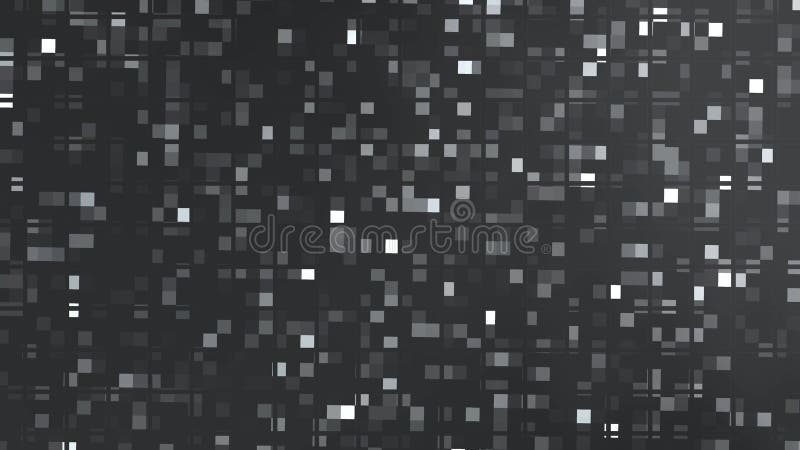 Dark Grey Pixel Grid Animation Background Loop. Stock Video - Video of ...