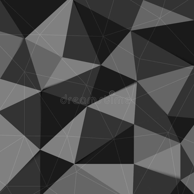Dark Grey Polygon Abstract Triangle Background Stock Vector ...
