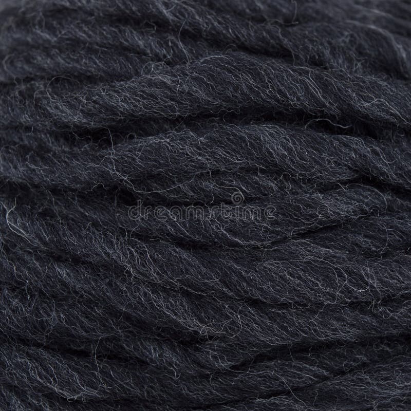 Dark Grey Pure Wool Skein Texture Closeup Stock Photo - Image of ...