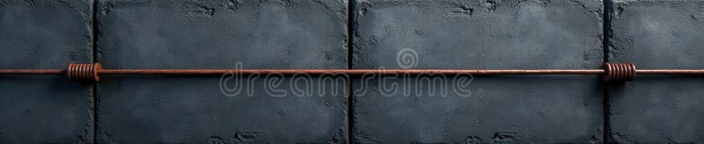 Dark Grey Rectangular Concrete Block with Visible Rebar RebarRevealed ...