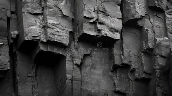 Dark Grey Rock Face Texture Abstract Stock Illustration - Illustration ...