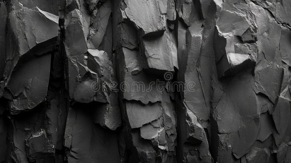 Dark Grey Rock Face Texture Abstract Stock Illustration - Illustration ...