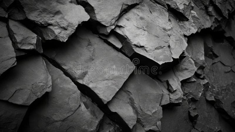 Dark Grey Rock Face Texture Abstract Stock Illustration - Illustration ...