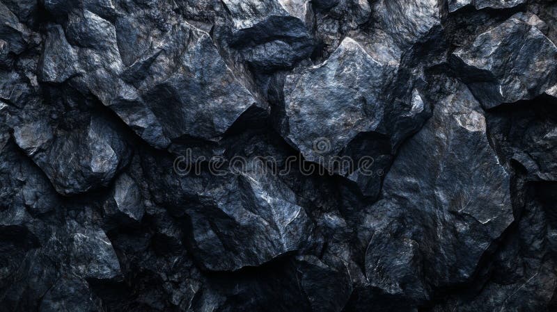 Dark Grey Rock Face Texture Background Stock Illustration ...
