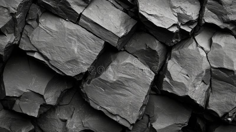 Dark Grey Rock Formation Texture Background Stock Illustration ...