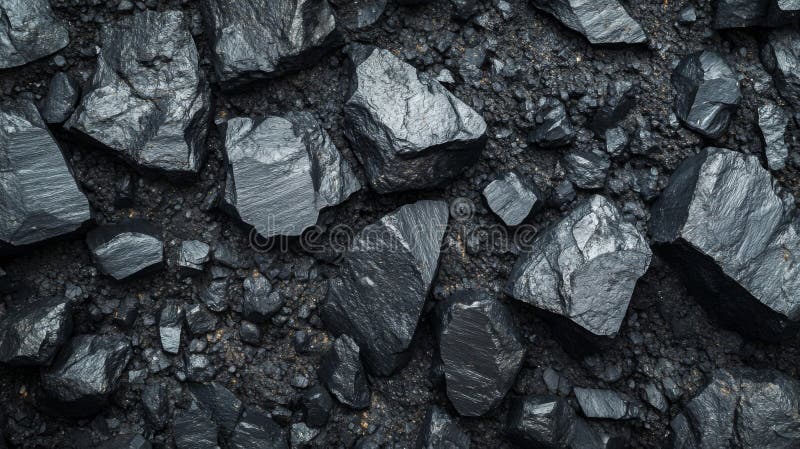 Dark Grey Rock Fragments Texture Background Stock Illustration ...