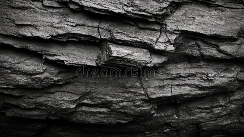 Dark Grey Rock Surface Texture Background Stock Illustration ...